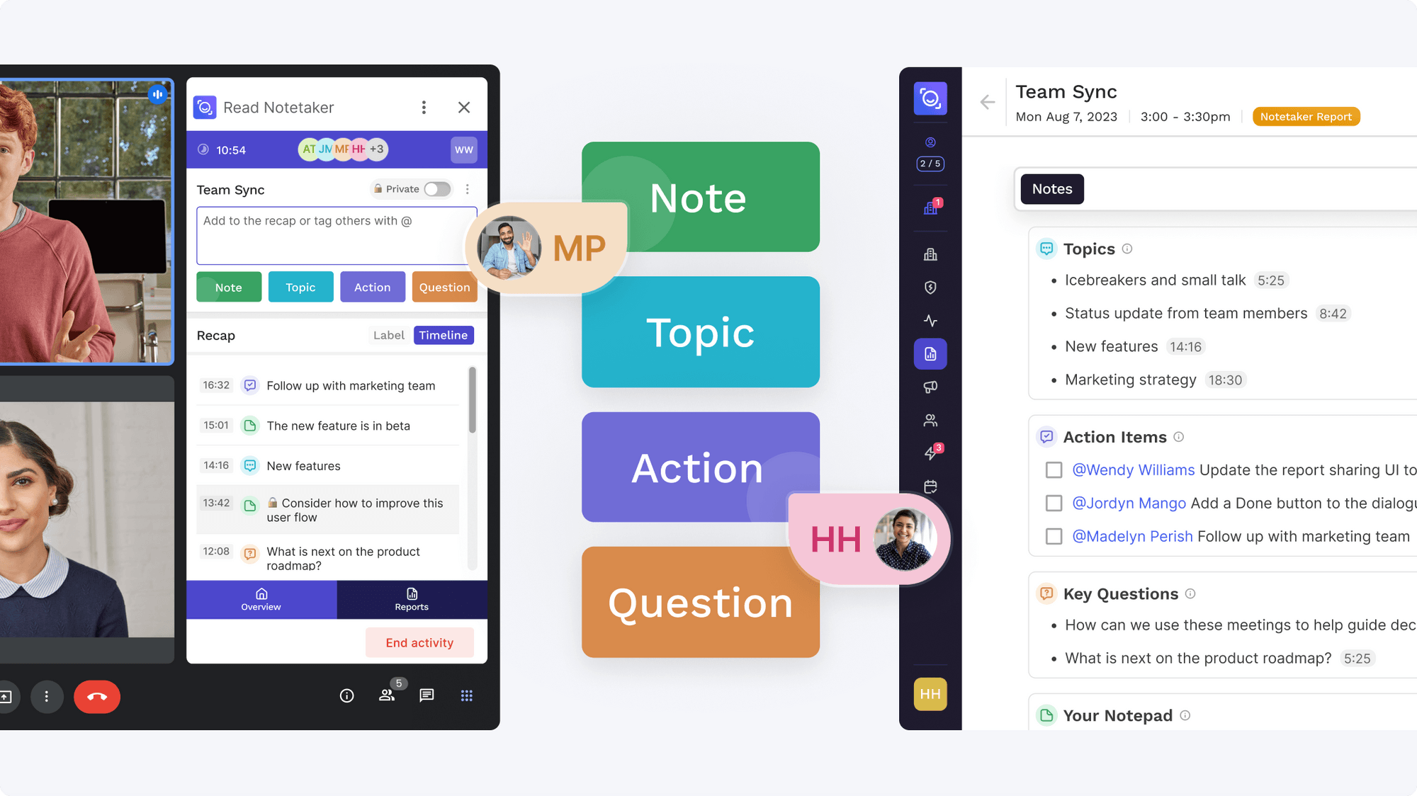 Complemento Google Meet, Read Notetaker | Read